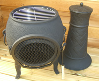 Buy the Basketweave Cast iron Chiminea online from the largest range of ...